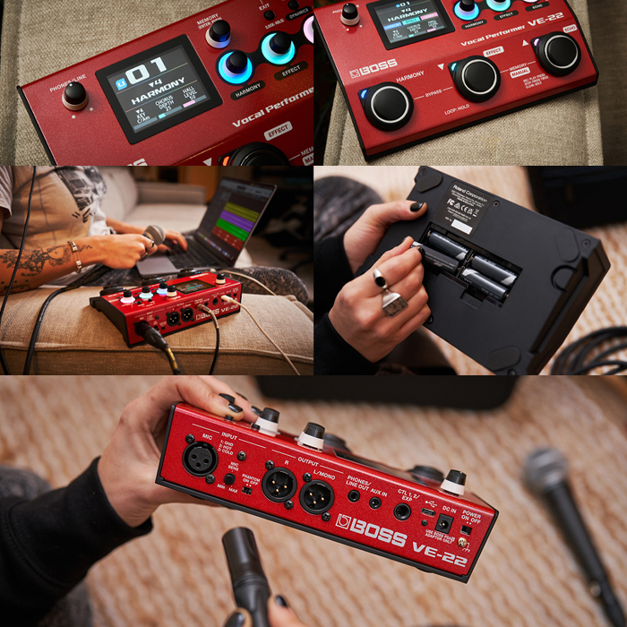 BOSS VE22 人聲效果器 Echo Loop 和聲 歌手效果器踏板 公司貨 - 民揚樂器